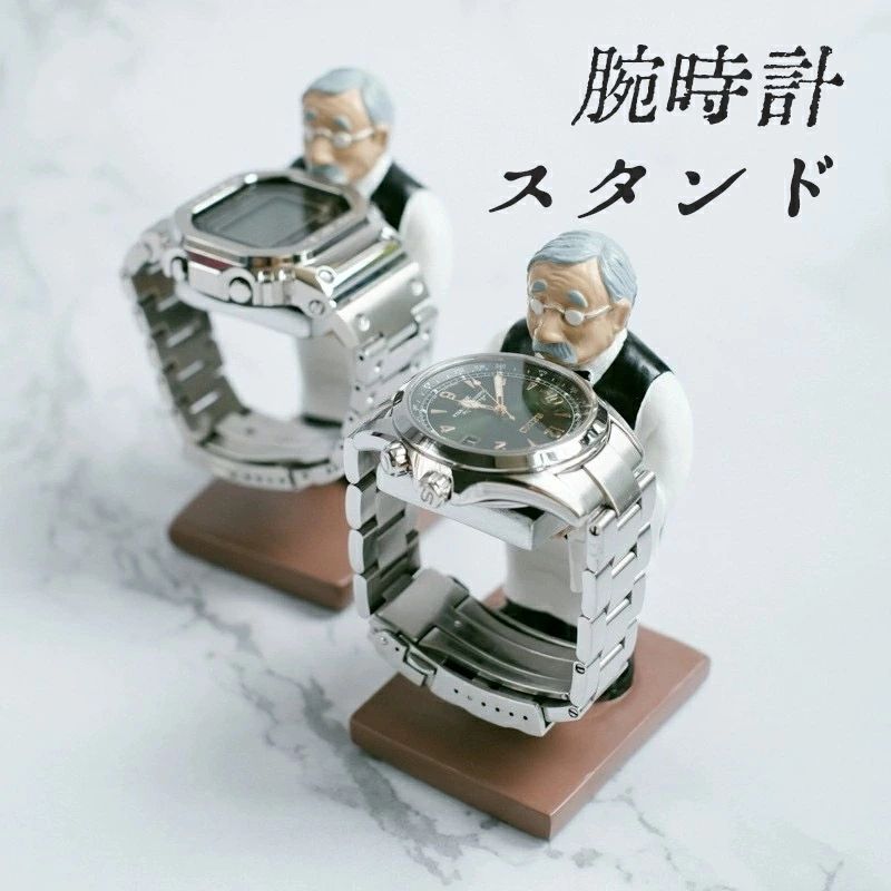 商品説明 商品仕様 商品名：腕時計スタンド 素材：ポリイミド サイズ：40/42/45mm腕時計対応可能 重量：Sサイズ約130g・Mサイズ約194g タイプ：宇宙飛行士・執事・パンダ・ネコ ご注意 ご注意 ◆カバー付きません ◆パソコンの...