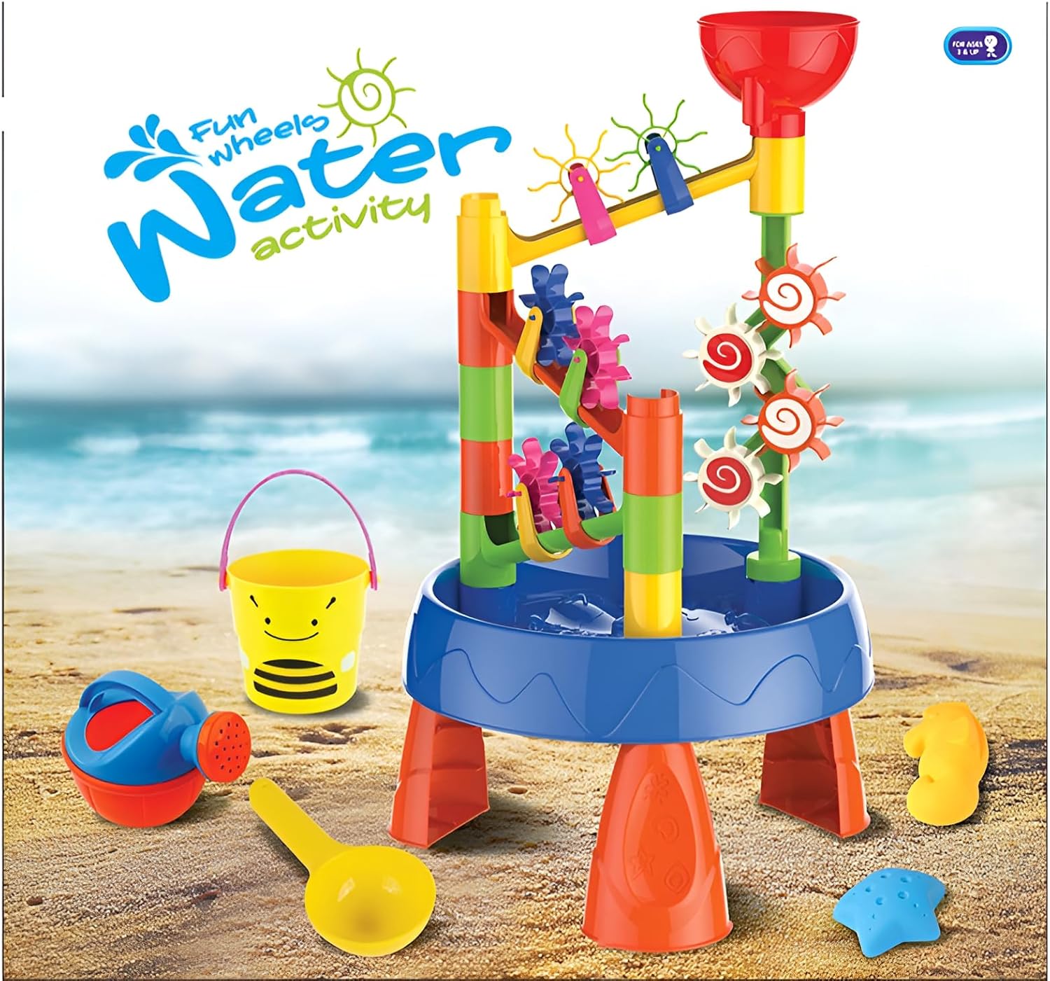 商品詳細商品紹介 【ビーチ・ウォーター・ボート】創造的な水車や噴水をビーチで組み立てることができ 水と砂を使って様々な楽しい遊び方を創造し 子供の手の器用さと創造性を養い 子供たちがビーチで水遊びの楽しさを体験できるようにする【マルチ・トイ...