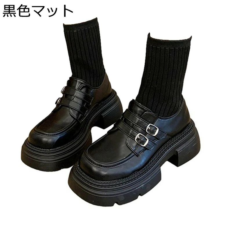 　　　 ◆◇◆人気の秘密◆◇◆ 【厚底】厚底太めソールは履くだけで美脚効果抜群！身長アップすることができて、脚のラインもキレイに見せる。裏地に柔らかいモケットがあり、足に優しく季節を問わずいつでもお使い頂ける万能シューズ。 【美脚ヒール】ヒ...