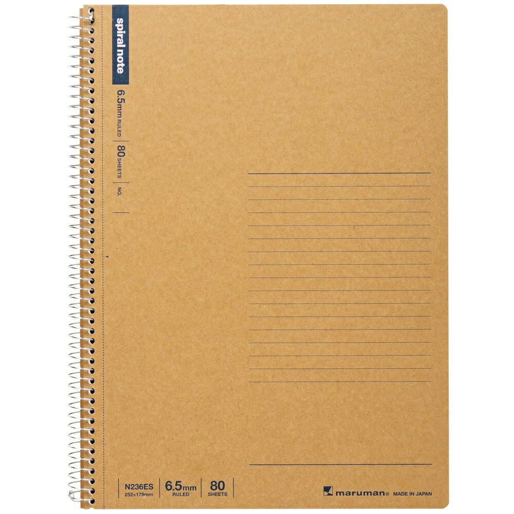 スパイラルノート ベーシックは書きやすさ、使いやすさを追求した繰り返し使いたくなる新しい定番ノートです。 【特長】 ・紙面の広さと携帯性の両方を兼ね備えたB5サイズ ・実用性、デザイン性に優れた表紙 ・安全なコイルループ製本。 【商品仕様】...