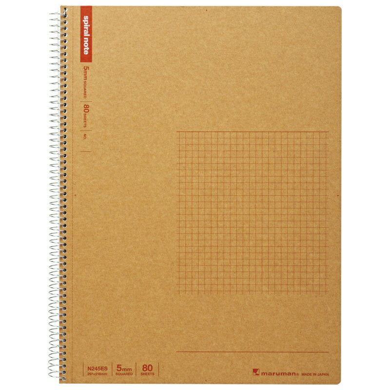 スパイラルノート ベーシックは書きやすさ、使いやすさを追求した繰り返し使いたくなる新しい定番ノートです。 【特長】 ・書類との持ち運びにも便利なA4サイズ ・実用性、デザイン性に優れた表紙 ・安全なコイルループ製本。 ・縦横どちらにも使える...