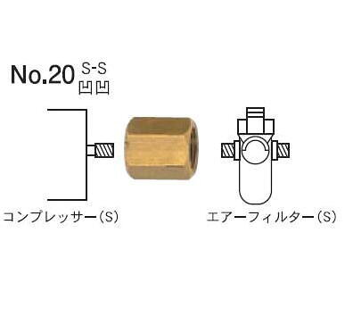 接続パーツ トリコン ジョイント No.20 S-S　