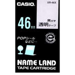 ■スタンダードテープ（6m）／透明に黒文字 ■テープ幅：46mm　