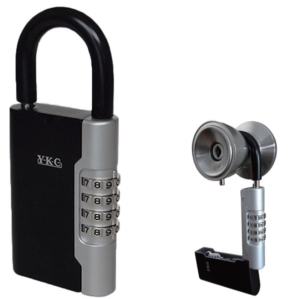 キー（鍵）やメモ、小物の受け渡しに キー保管ボックス ロックポケット　LP-600 キー収納庫付き南京錠 キー（鍵）、メモ、小物類を収納できるボックス付南京錠 店舗や住宅あるいは不動産賃貸物件など、さまざまな場面でのキーの受け渡しに 海や山...