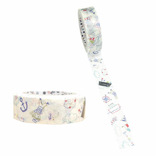 Shinzi Katohのメルヘンチックなイラストを立体的に細かい部分まで再現したマスキングテープ！ ●サイズ：15mm×10m 【注意事項】 再剥離性が特長のテープですので、強力に接着したい、しっかり封緘したい、といった用途には向きません...