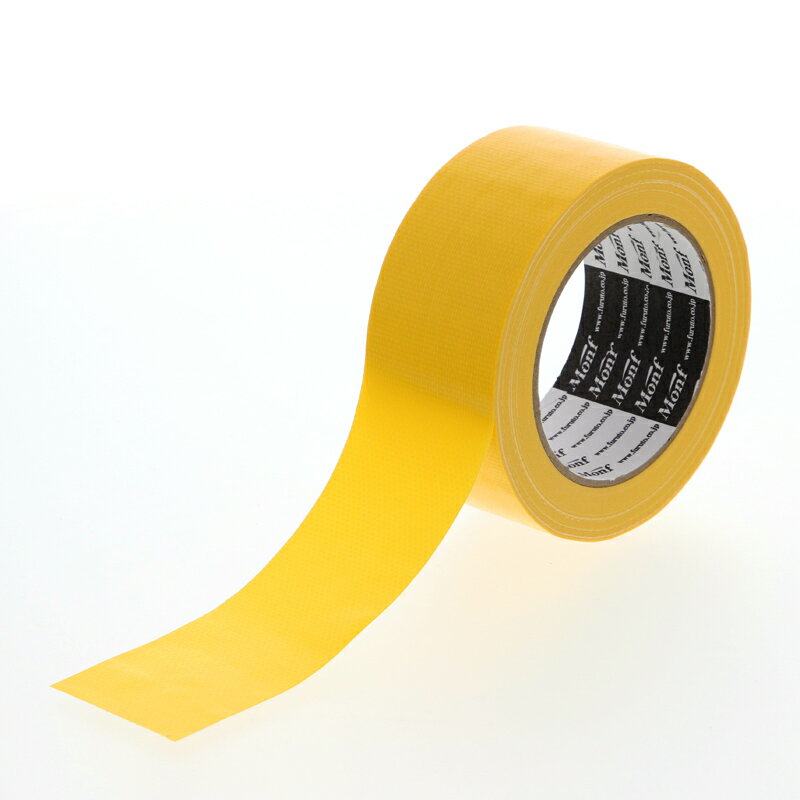 段ボール箱の封緘や一般梱包、各種補修や色分けに適した、カラー布粘着テープです。50×25幅50mm×25m巻