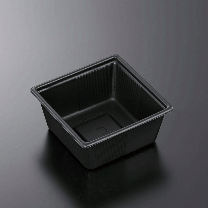 惣菜を盛り付けできる容器です。蓋は別売です。●容量：300g●電子レンジ使用可●オーブン使用不可●耐油性：あり●耐熱温度：130℃●入数：50枚4K125−57外寸：125×125×57mmSD（スマートダッシュ）■対応している商品 中央化...