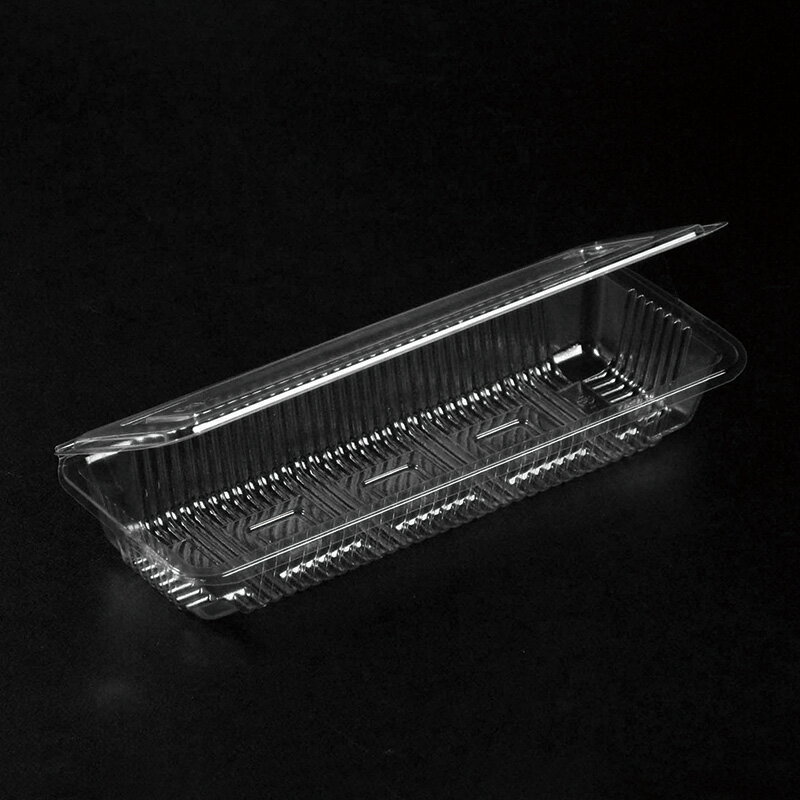 巻き寿司用のフードパックです。中巻1本用。●電子レンジ使用不可●オーブン使用不可●耐熱温度：80℃●入数：100枚外寸：209×84×30（フタ高3）mmOPS