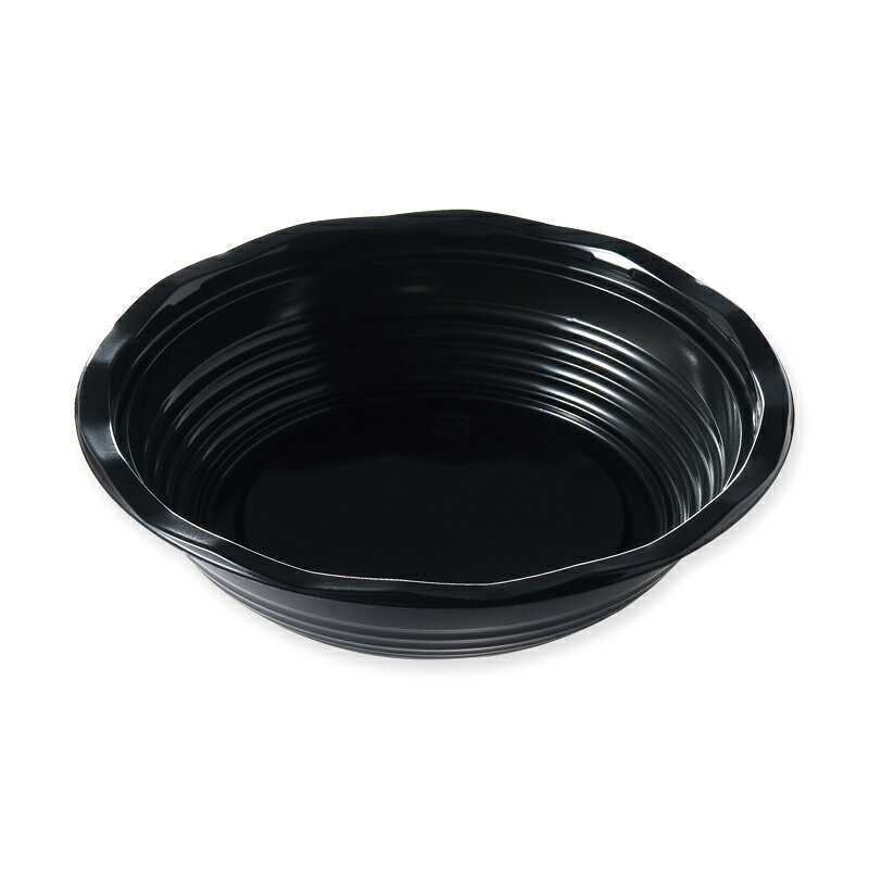 蓋開け、作業性の良い丼容器です。リブのないすっきりとした蓋で中身が良く見え、丸みのある形状がボリューム感を演出します。フタが本体の内側で嵌合するので、湿気により水滴が内側に流れ売場を汚しません。内嵌合で締めやすく、つまみやすい取っ手付きで開...