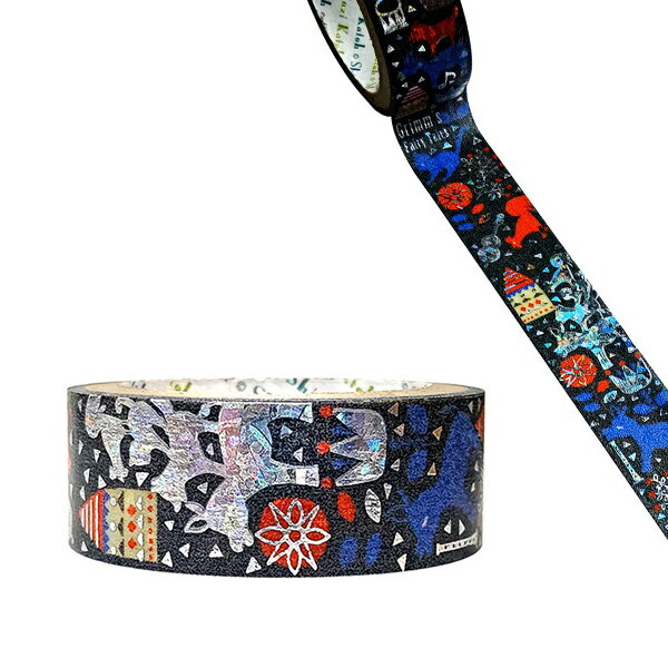 【きらぴかマスキングテープ】 Shinzi Katoh が童話の世界を色鮮やかに描く「童話の宝石」シリーズ！ 人気シリーズから第二弾が登場しました♪ シルバーオーロラ箔をあしらったきらぴかなマスキングテープ。 1回貼っても貼り直しができるの...