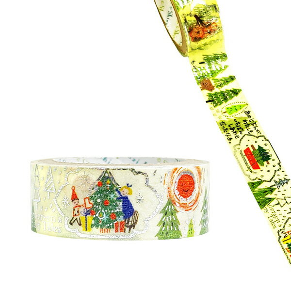 【きらぴかマスキングテープ】 Shinzi Katoh が童話の世界を色鮮やかに描く「童話の宝石」シリーズ！ 人気シリーズからアンデルセンの物語を描いた第三弾が登場！！ シルバーホログラム箔をあしらったきらぴかなマスキングテープ。 1回貼っ...