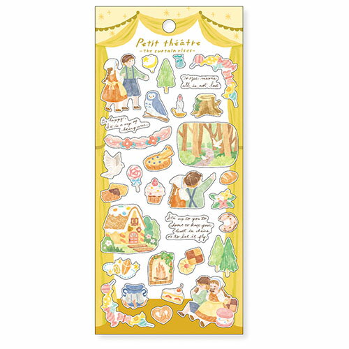 童話テーマのイラストシールが新登場しました！ 1シートでボリューム感のあるデコレーションをお楽しみいただけます。 小さな劇場で紡がれる名作物語をご堪能ください！ ●シールサイズ：縦175×横90mm ●素材：上質紙