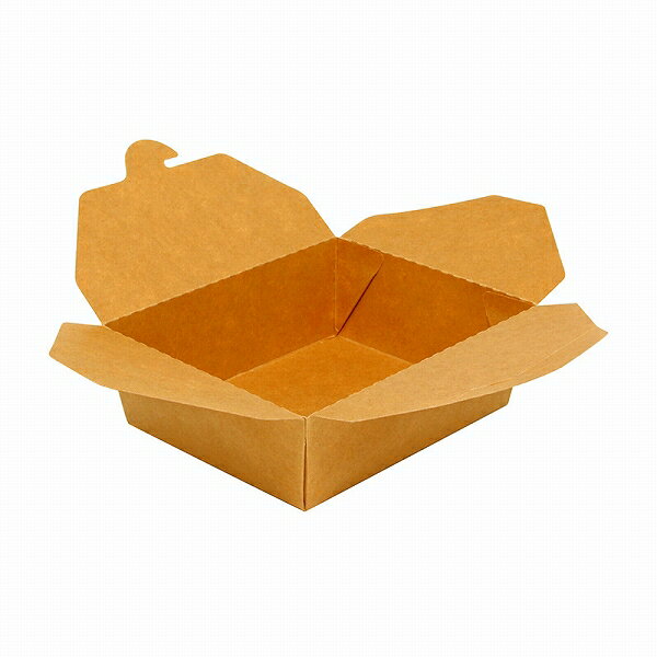 環境に配慮した紙製弁当容器です。 身蓋一体型の紙製お弁当容器 食品に合わせてお選びいただけるサイズ展開 ●サイズ：上辺170×135mm/底辺152×120・高55mm ※本体・フタ一体型です。 ●材質：未晒クラフト紙＋PEコーティング ●...