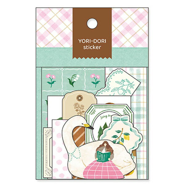 様々なデザインのピースが入った素材フレークシール！ ベースに使える総柄やアクセントになるフレーム、メインにもぴったりのモチーフイラストなどバリエーションに富んだラインナップです。 ●シールサイズ：縦86×横63mm内 ●内容：12柄×各4枚...