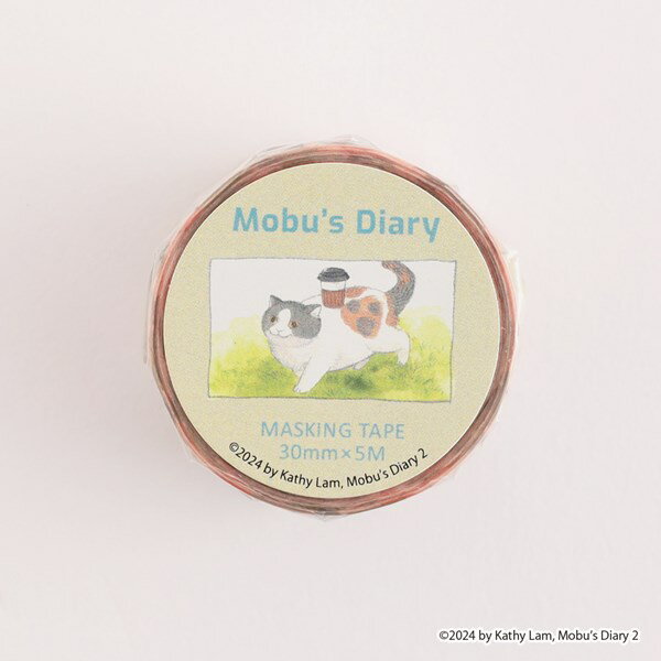台湾で大人気のコミック作品集「三毛猫モブは猫缶を稼ぎたい Mobu's Diary」から、オリジナルデザインのステーショナリー第二弾が登場! 鉛筆と水彩絵の具のやさしいタッチと、表情豊かで気ままなねこたちの姿に癒されます。 ●サイズ:幅30...