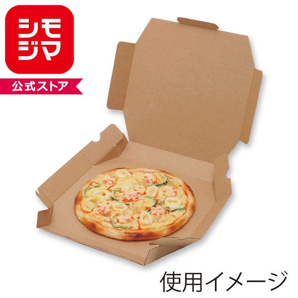 JANコード:4901755033632 シモジマコード:004248326材質:未晒クラフト紙サイズ:内寸:275×275×高45mmナチュラルなクラフトテイストのノンフッ素のピザ箱です。10インチのピザに対応しています。3層構造のため、...