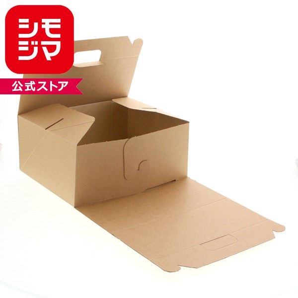 JANコード:4901755033823 シモジマコード:004248409材質:未晒クラフト紙サイズ:外寸:190×240×高105mm 取手の高さ:50mmナチュラルなクラフトテイストの持ち手付きケーキ箱です。カットケーキ8~9個が目安...