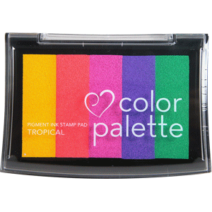 ●本体サイズ：97x67x19mm ●盤面サイズ：76x47mm ●水性ピグメントインク ●アシッドフリー『カラーパレット5色コンビ』は発色が美しく鮮やかな水性顔料インクのスタンプパッドです。 絶妙なカラーコンビネーションで、よりアーティス...