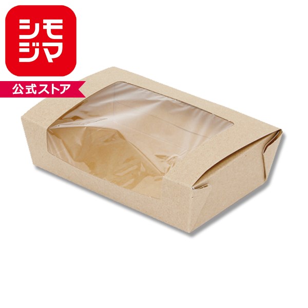 ■入り数：20枚 ■商品サイズ：115×165×45(h)mm ■商品材質：クラフト紙310g+内側PP貼 ■商品説明：中身が見えて美味しさがわかるフード用BOXです。ランチやサンドイッチ、フルーツなどを入れるのにおすすめです。日本製です。...