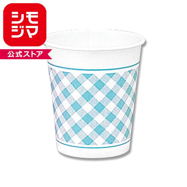 ■商品説明：容量がちょっと少なめ、サービスサイズのペパーカップです。人気のギンガムチェック柄には、赤・青・黄の3色ございます。 ■サイズ：66×73×47mm ■材質：紙（バージンパルプ） ■その他備考：カップのサイズ表示は口径×高×底径で...