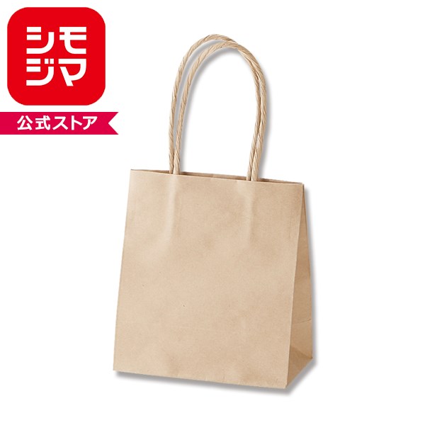 未晒無地の手提げ袋です。 手提げ紐の結び目がない為、商品の出し入れがスムーズにでき、在庫する場合にもかさばりません。 ●25枚入り ●サイズ：幅150xマチ80x高165mm ●紙質：未晒クラフト紙 【ご注意ください】 商品に在庫数が表示さ...