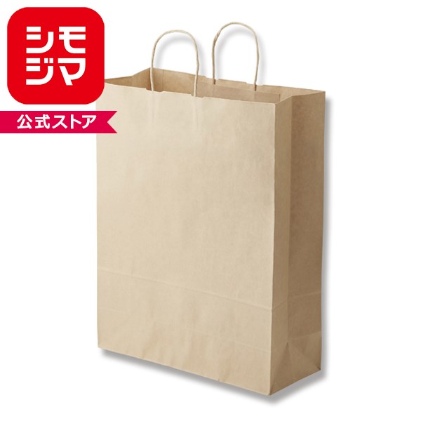 主に業務用として使用されるリーズナブルなショッピングバッグです。 表面加工無し、上部の折り返し無し(切りっぱなし）、持ち手は紙製など、価格を抑える工夫がいろいろされています。 その素朴な味わいが魅力でもあります。 スタンプを押すなどして、オ...
