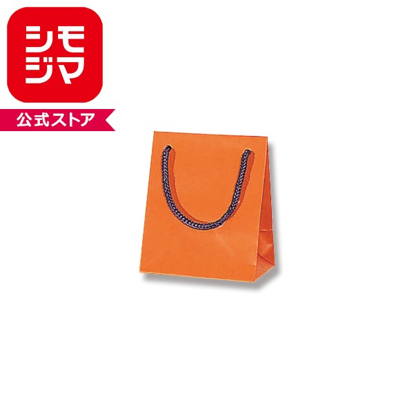 ブライトバッグは袋の表面にPPフィルムを貼り、PP紐をつけた、高級感のある紙袋です。 大切なギフトに最適です。 Dオレンジは、PPフィルムにシックなマット加工を施し、落ち着いた質感に仕上げてあります。 ●10枚入り ●W100 xD70xH...