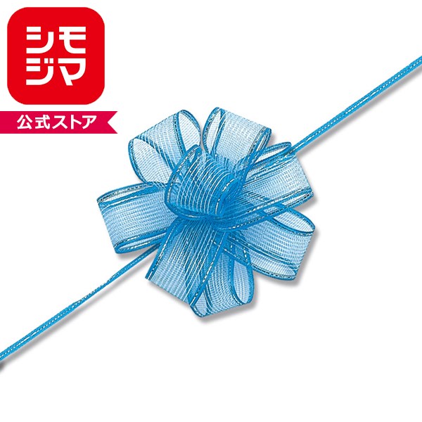 ■商品サイズ：24mm×20m巻 ■材質：ナイロン・メタル ■入り数1巻 ■商品説明：リボンを切って両端からリボンの真中の細い紐を引くと、きれいな花ができます。　完成サイズ：約90mmφ　そのままディスプレーとして陳列できる化粧箱入りです。...