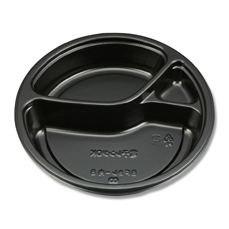 ■サイズ ：Φ212×42mm■色・柄 ：黒■材質 ：PS■入り数 ：50枚　■商品説明 ：お祭り等様々な場所で活躍する商品です。ごはん310g・ルー部分260CC入ります。 ※内嵌合タイプ 電子レンジ可■シモジマ商品コード ：#00446...