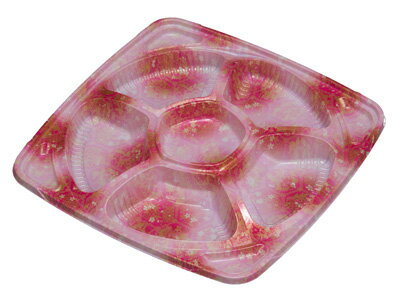 こちらの商品は10枚単位での販売となります。［規格］外寸：440×440×49.5mm HIPS適合蓋：12441(のせ蓋)センター皿：12442扇皿：12443