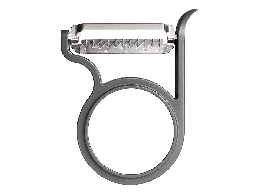 1購入あたりの内容量 ： 1個［規格］85×65×H15mm［素材］本体:ABS樹脂、刃:ステンレス鋼［耐熱温度］110℃［適合・関連商品コード］42745、42746［機能・特徴］パパッと均等な千切りができる千切り刃。刃物の産地、新潟県燕...