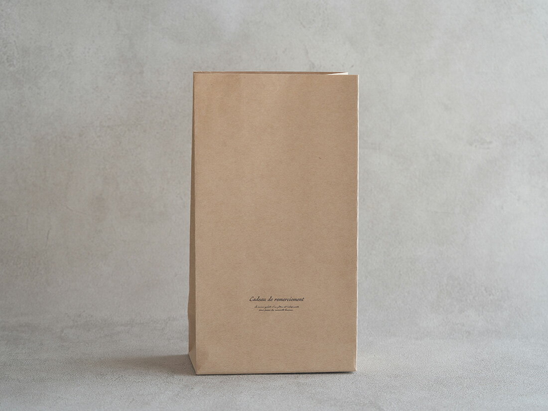 1購入あたりの内容量 ：100枚［規格］130×80×H235mm［素材］未晒50g［機能・特徴］cottaオリジナルの角底袋です使用文訳：Cadeau de remerciement感謝の贈り物La saveur agreable d’u...