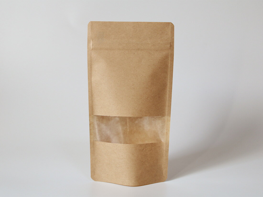 こちらは少量でお求めの方向けの【少量販売】商品です。複数お求めの方は通常販売コードよりご購入いただくほうがお買い得になる場合がございます。1購入あたりの内容量：1枚［規格］110×H210mm 底マチ34mm［素材］未晒クラフト紙/LDPE...