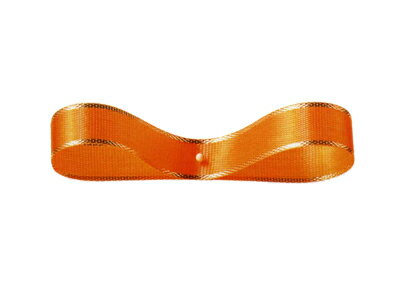 こちらの商品は1巻単位での販売となります。［規格］12mm×30m レーヨン、ナイロン、ポリエステルサイドのゴールドラインが輝く、定番リボンです。