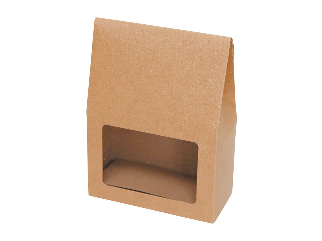 こちらの商品は5個単位での販売となります。［規格］130×60×H182 台紙：紙/窓：A-PETクラフト素材がナチュラル感を演出してくれます。