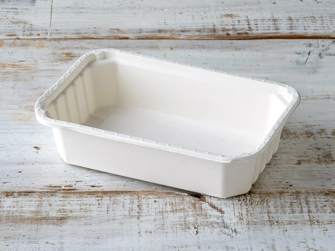 1購入あたりの内容量：25枚［機能・特徴］盛り付けを見せたいメニューにオススメです。透明蓋（別売）を合わせて陳列すれば売り場が売り場が華やかに！［規格］ W182×D122×H45mm ［素材］ ユーカリパルプ＋紙パルプ［外寸］ W182×...