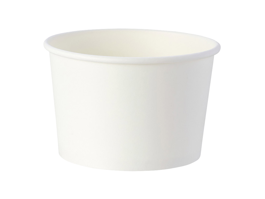 1購入あたりの内容量：25枚［機能・特徴］両面PE加工の紙を使用したアイスにピッタリなカップです。人気のクラフトと定番のホワイトがございます。［規格］ 口径115×高75mm ［素材］ バージンパルプ＋両面PEコーティング［外寸］ 口径11...