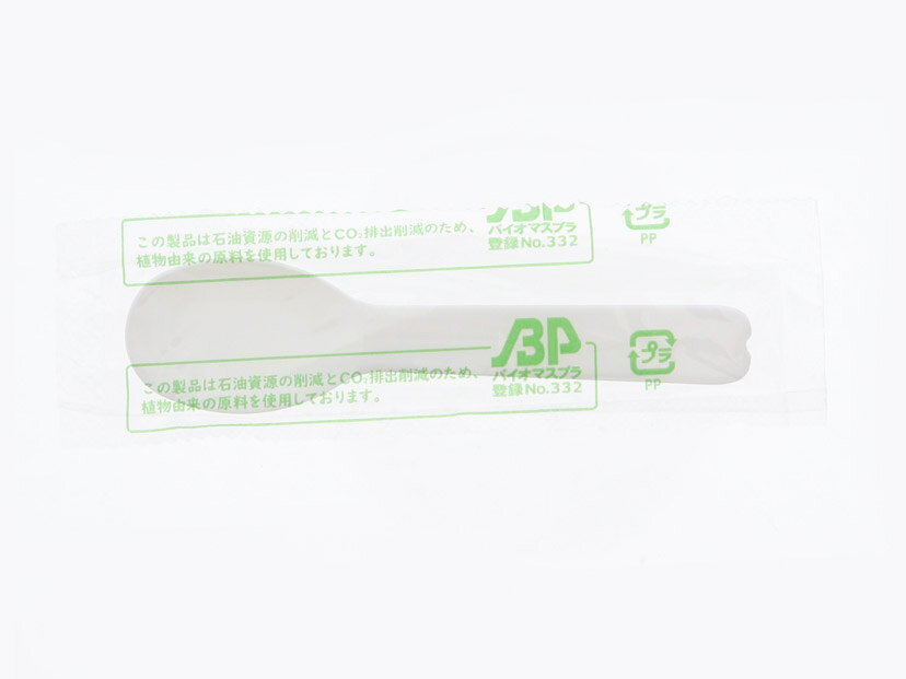 1購入あたりの内容量：1箱［機能・特徴］植物由来のバイオマスプラスチックを25％配合した環境に配慮したカトラリー。［規格］ W21×L85mm ［素材］ PS(バイオ度25％)［外寸］ W21×L85mm