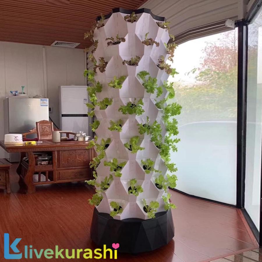 垂直水耕栽培システム 10層水耕栽培タワー、ハイドレーティングポンプタイマー付き水耕栽培キット ハーブ 果物 野菜用 10 layers 10 layers垂直水耕栽培システム 10層水耕栽培タワー、ハイドレーティングポンプタイマー付き水耕...