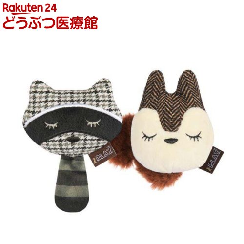 お店TOP＞猫のおもちゃ・しつけ＞その他＞プレイ フィーラインフレンジー ラクーン＆スクワール (1セット)【プレイ フィーラインフレンジー ラクーン＆スクワールの商品詳細】●優しく瞼(まぶた)を閉じたアライグマとふわふわの尻尾がかわいいリ...