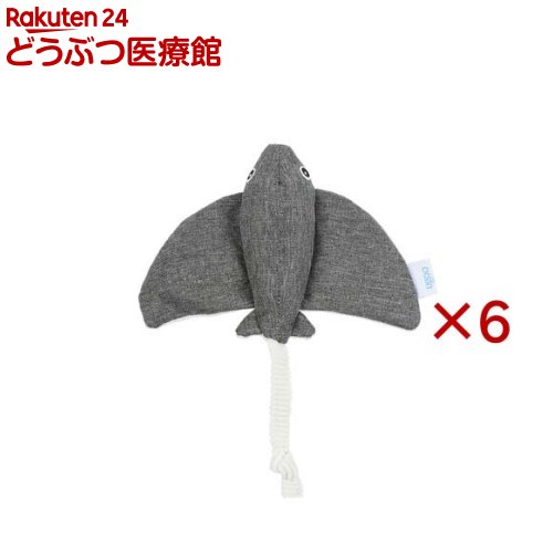 お店TOP＞犬のおもちゃ・しつけ＞その他＞ユーゴー キャンバスレイ S (6セット)【ユーゴー キャンバスレイ Sの商品詳細】●カシャカシャ鳴る素材でできた大きなヒレを持つエイ型ぬいぐるみです。胴体に小さなスクイーカーが入っています。●毛羽...