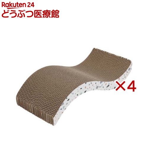 お店TOP＞猫のおもちゃ・しつけ＞その他＞ユーゴー スクラッチングウェーブ (4セット)【ユーゴー スクラッチングウェーブの商品詳細】●猫の体にフィットする形状で、「爪とぎ」と「休憩スペース」を1台で叶えます。●爪とぎとベッドを兼用したい、...