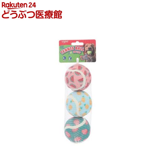 お店TOP＞犬のおもちゃ・しつけ＞その他＞ユーゴー テニスボール ドットフルーツ 犬用 (3個セット)【ユーゴー テニスボール ドットフルーツ 犬用の商品詳細】●軽くて転がしやすいテニスボールタイプのおもちゃを、便利な3個セットにしました。...