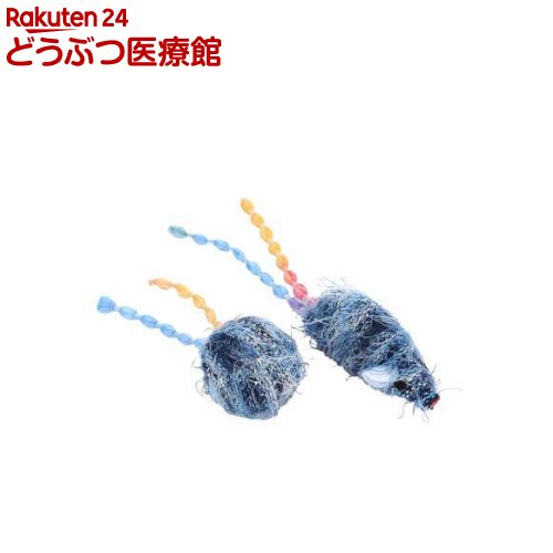 お店TOP＞ペットの雑貨・ケアグッズ＞ループファニーズ ムーシーボール＆マウス ブルー (1セット)【ループファニーズ ムーシーボール＆マウス ブルーの商品詳細】●「ループ ファニーズ」は、猫好きが考えた、バラエティー豊かなキャットトイシリ...
