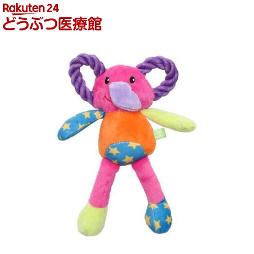 お店TOP＞犬のおもちゃ・しつけ＞その他＞ループ バブー ルビー (1個)【ループ バブー ルビーの商品詳細】●「バブー ルビー」は、目に鮮やかなビタミンカラーのゾウさん型ぬいぐるみにスクウィーカーが入っています。●耳はTシャツ生地を編んだ...