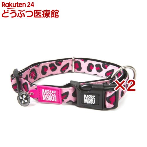 お店TOP＞ペットのお散歩用品・おしゃれ＞マックス＆モーリー スマート ID首輪 レオパードピンク S (2セット)【マックス＆モーリー スマート ID首輪 レオパードピンク Sの商品詳細】●スマートIDが付いたデジタル迷子札付き首輪です。...