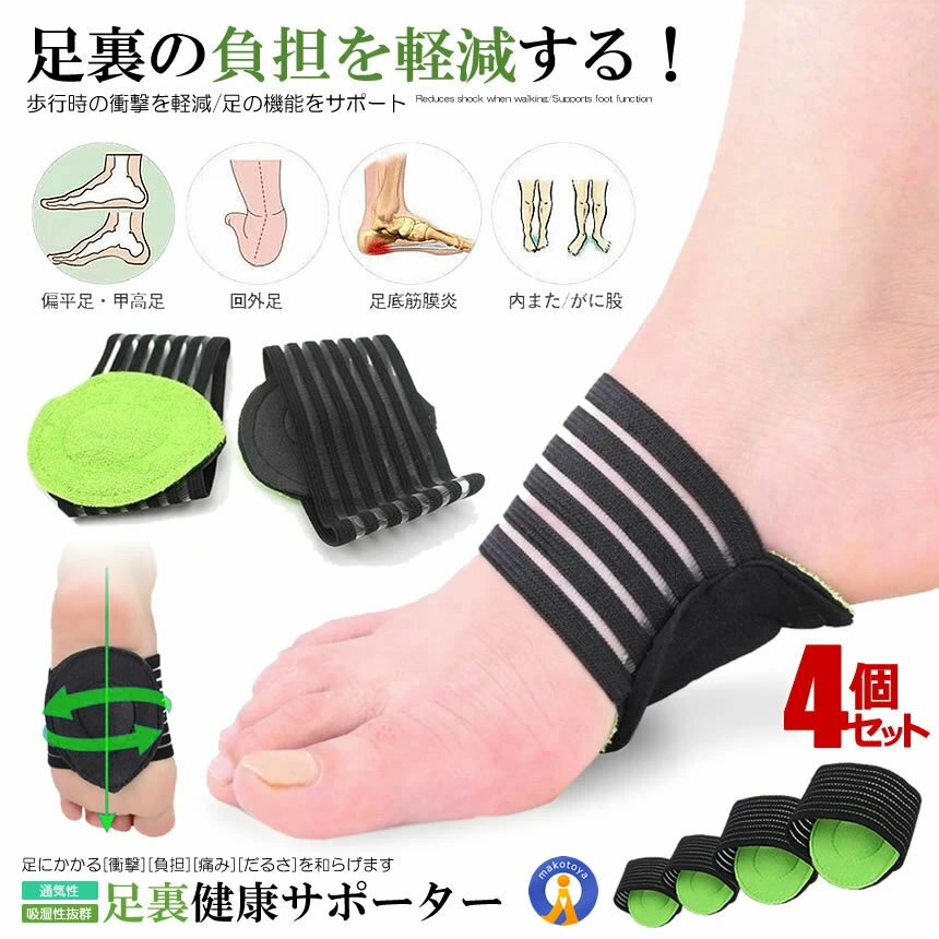 ■商品説明■ 足裏・土踏まずの痛みでお悩みの方に・・・アシイタクナイ 足裏アーチ ver が登場です!!!!!! 使用することで足の疲労や痛みが軽減されるようになります。伸縮性があり幅広い層にお使い頂けるフリーサイズとなります。スポーツ、ビ...