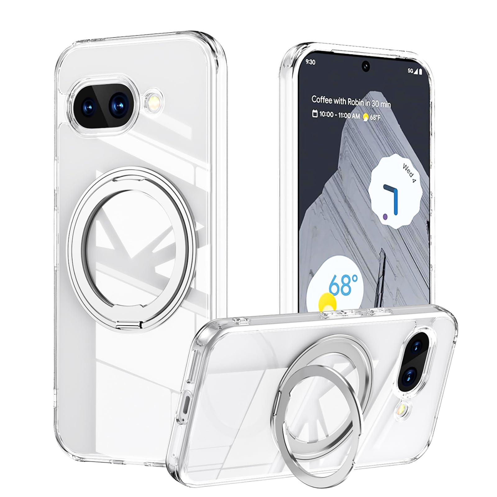 【Google Pixel 9A 専用】MagSafe対応 超透明薄型ケース 磁着充電高級質感全方位保護。超透明な薄型デザイン ，高級感溢れるクリア仕上げ ，Pixel 9Aの洗練美をそのまま演出，指紋付着を99%低減する防汚加工 。必ずご...