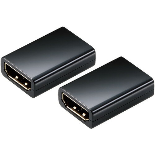 エレコム AD-HDAASS02BK HDMI アダプタ 延長 金メッキ 4K 60p スリムタイプ 2個入 EU RoHS指令準拠 ブラック ●HDMIケーブル同士を接続し、延長するアダプターの2個入りタイプです。●従来品に比べ約32%小...