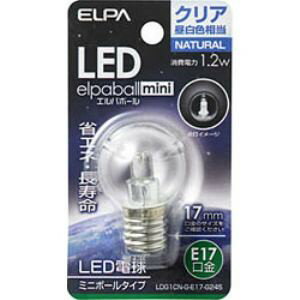 ○電力が少なく長寿命の省エネ設計 ○屋内装飾照明に最適です本体サイズ（mm） :48×φ30mm 本体重量 :12g 口金 :E17 光源色 :昼白色相当 定格入力電圧 :100V 定格消費電力 :1.2W